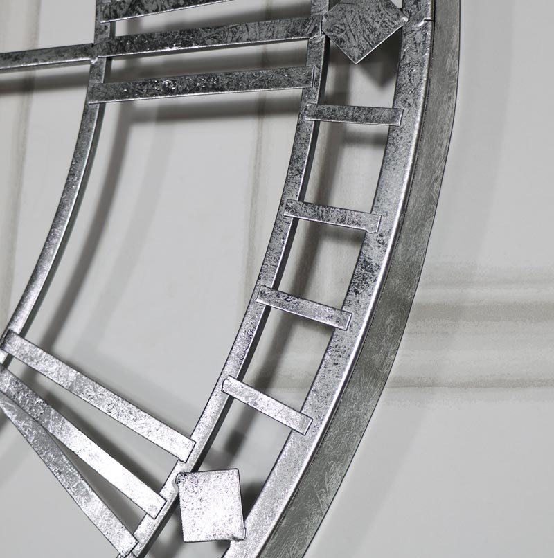 Extra large Metal Skeleton Wall Clock